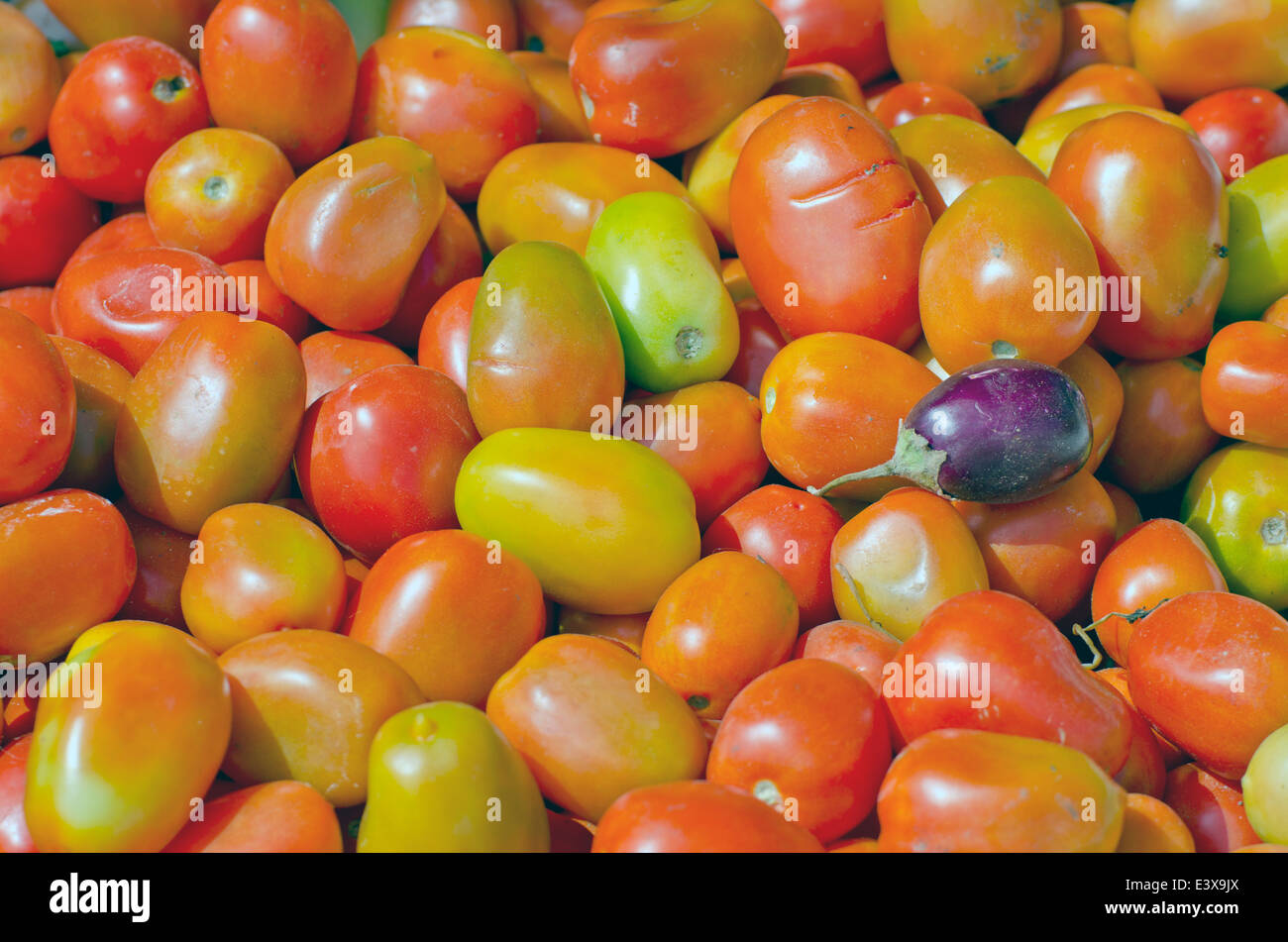 fresh tomato vegetable background in market Stock Photo - Alamy