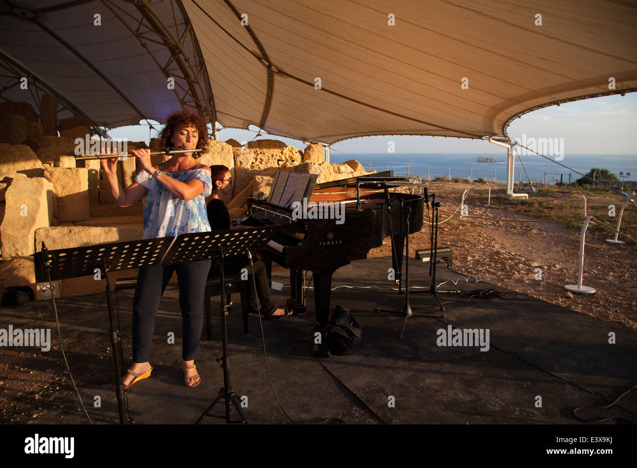 "Pan the Goat God" by Maltese composer Zahra takes place the Hagar Qim ...