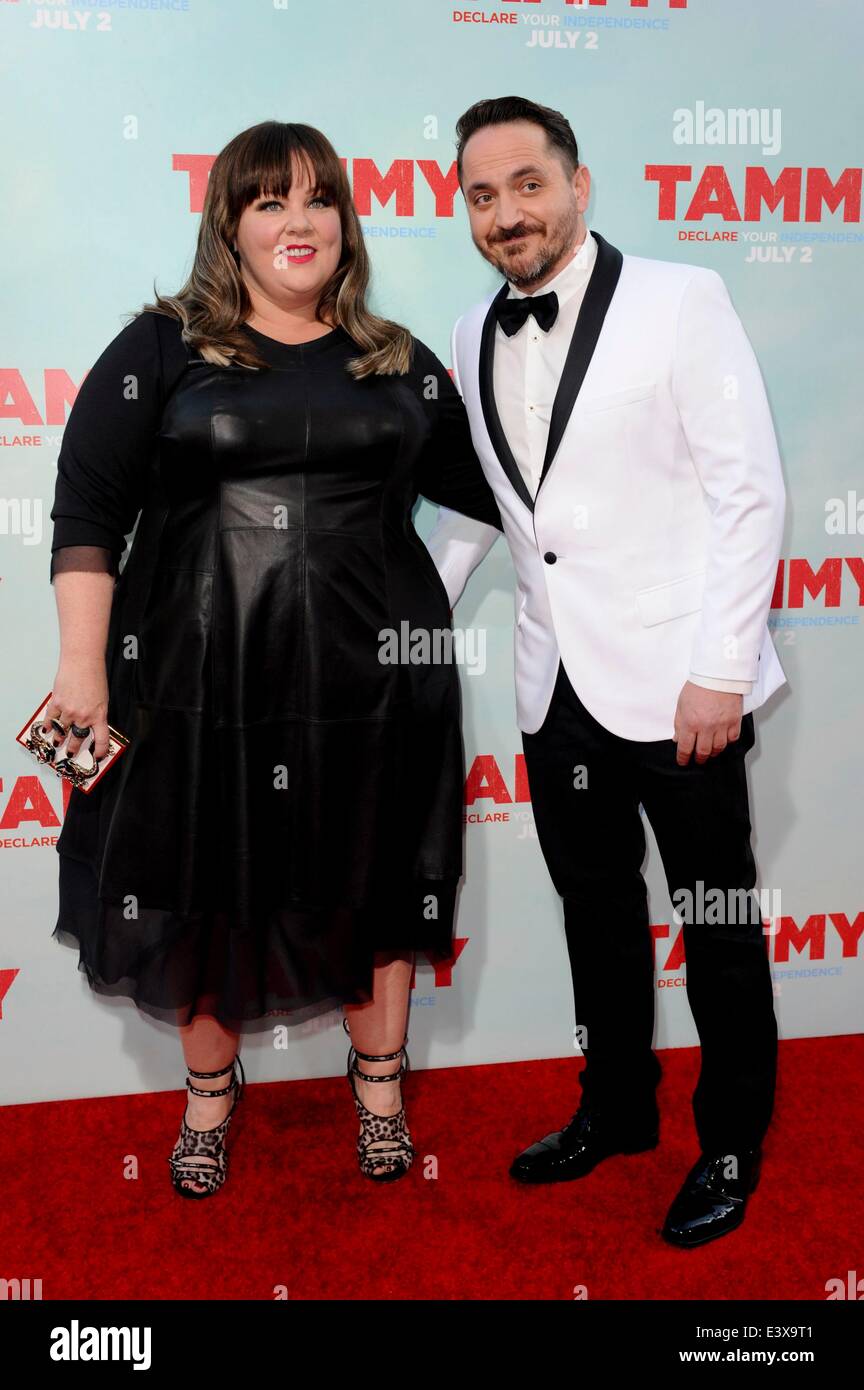 Los Angeles, CA, USA. 30th June, 2014. Melissa McCarthy, Ben Falcone at ...