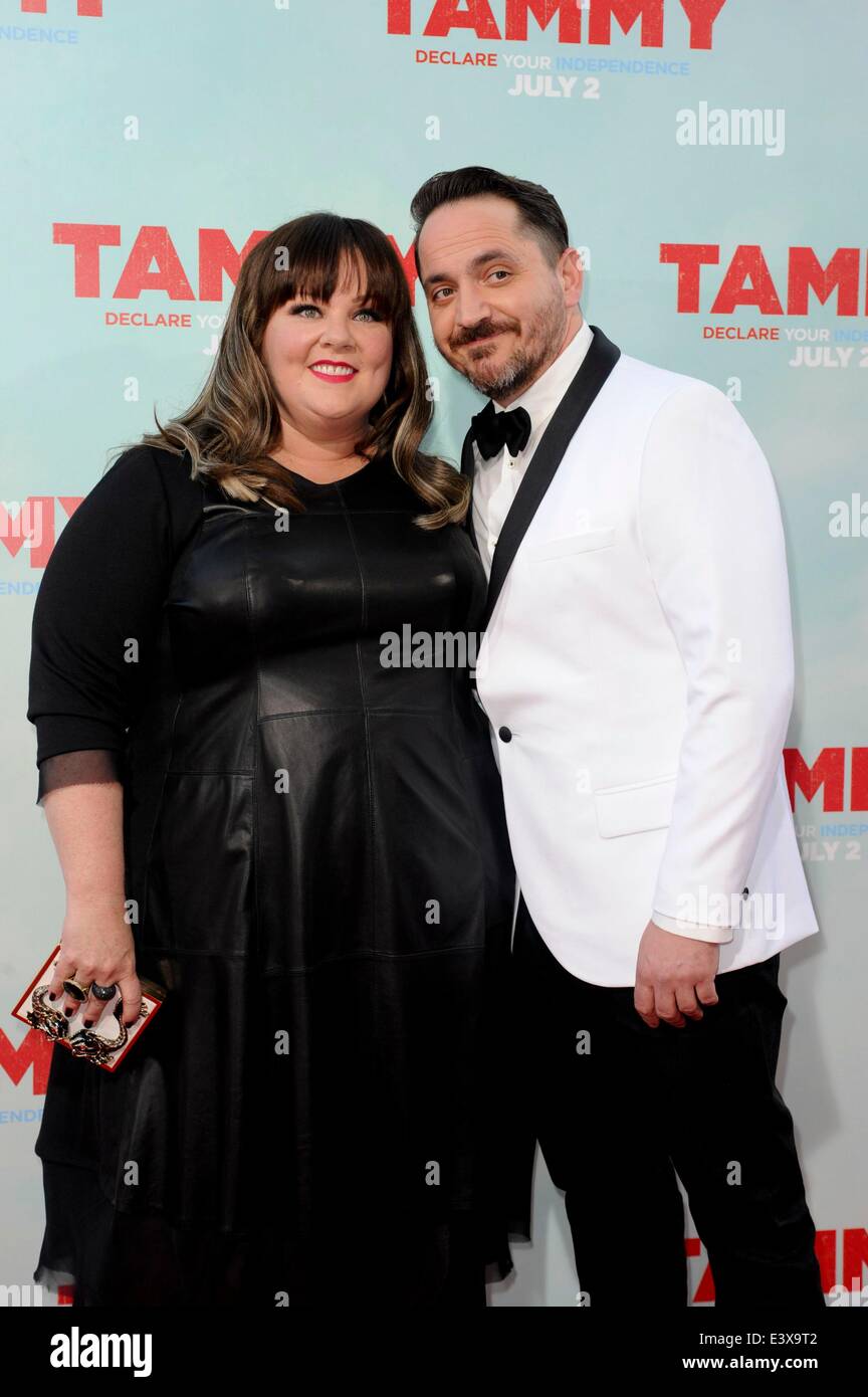 Los Angeles, CA, USA. 30th June, 2014. Melissa McCarthy, Ben Falcone at ...