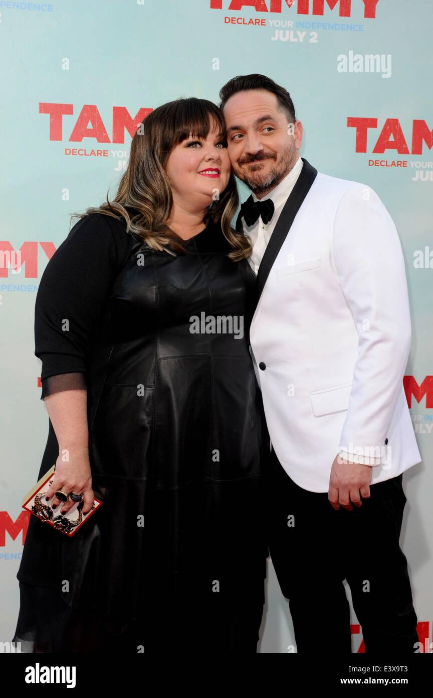 Los Angeles, CA, USA. 30th June, 2014. Melissa McCarthy, Ben Falcone at ...