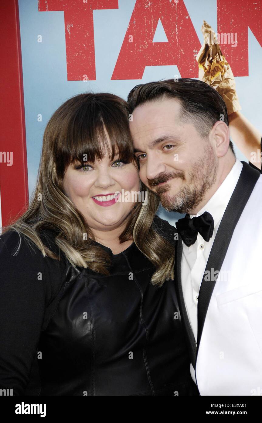Los Angeles, CA, USA. 30th June, 2014. Melissa McCarthy, Ben Falcone at ...