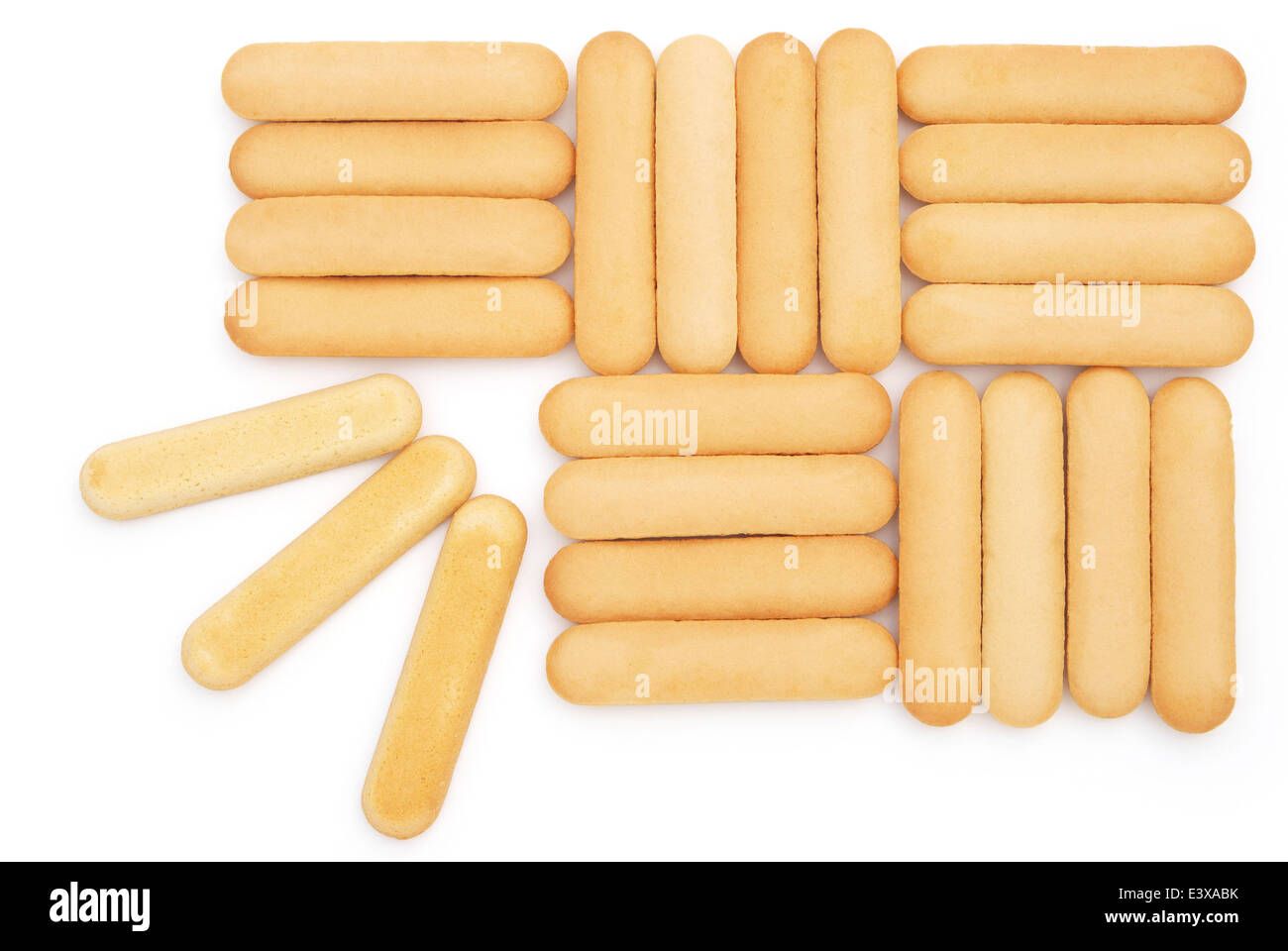 biscuit sticks on white with clipping path Stock Photo - Alamy