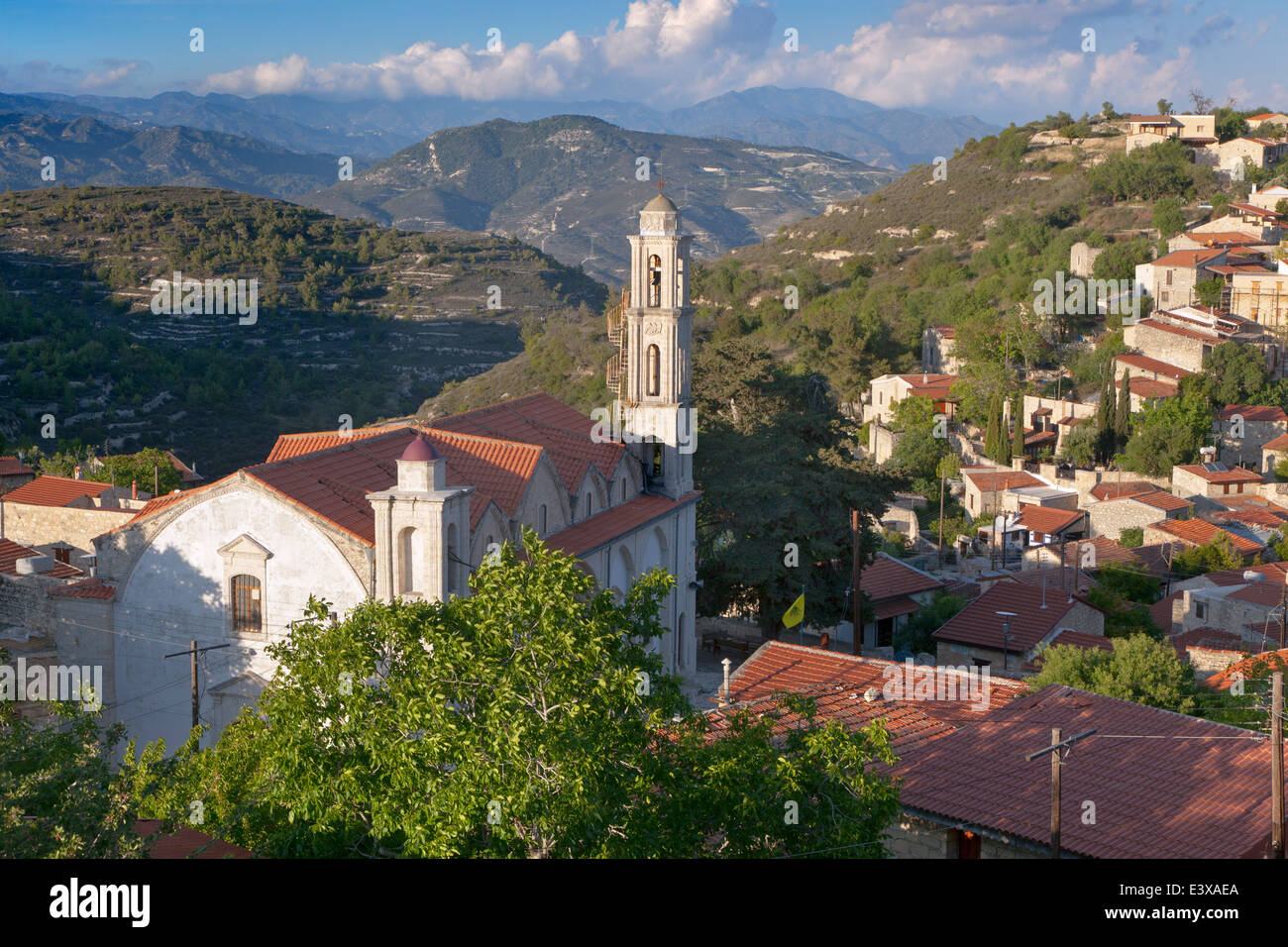 Lofou Village in the Troodhos foothills Greek Cyprus Stock Photo - Alamy