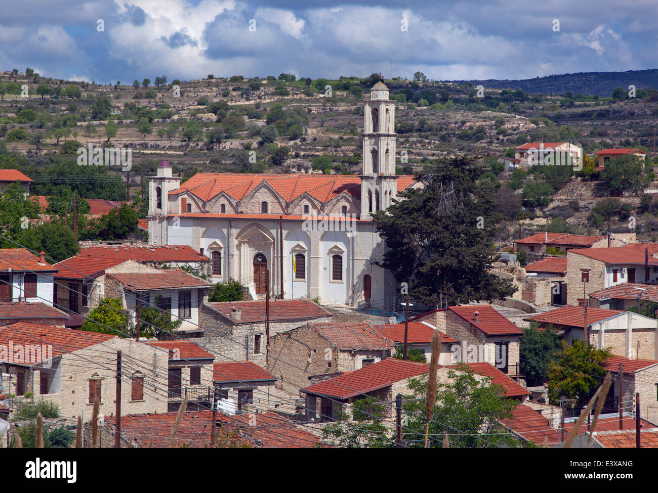 Lofou Village in the Troodhos foothills Greek Cyprus Stock Photo - Alamy
