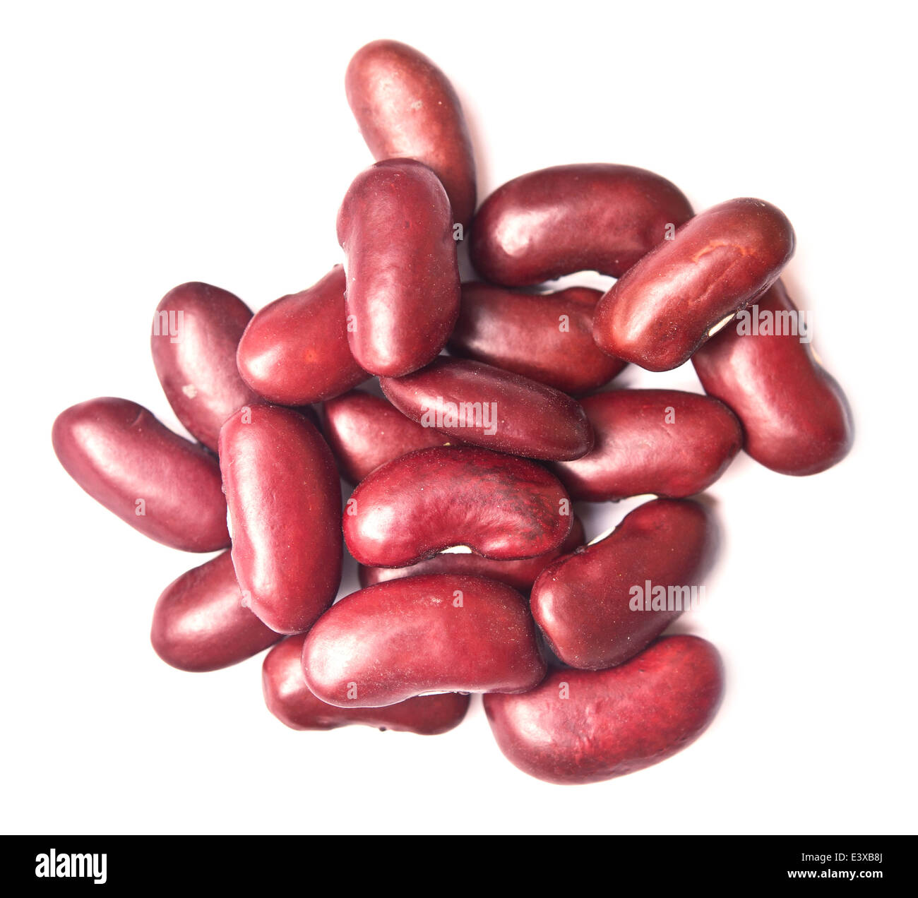 kidney beans on white background Stock Photo - Alamy