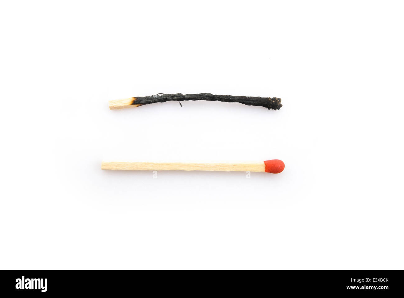 Burnt matchstick Cut Out Stock Images & Pictures - Alamy