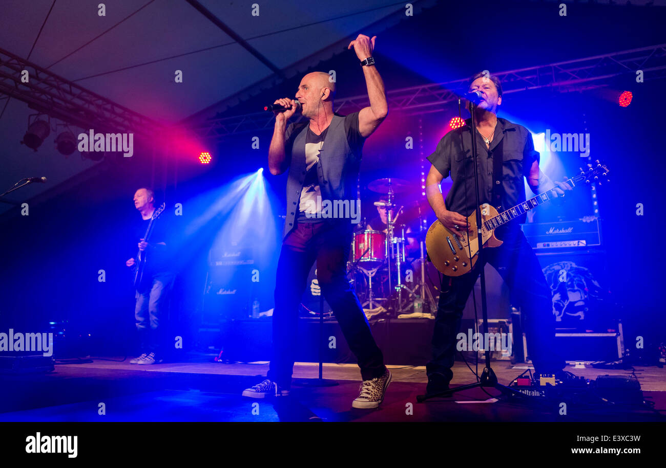 The German rock band "Extrabreit" performs on a stage Stock Photo - Alamy