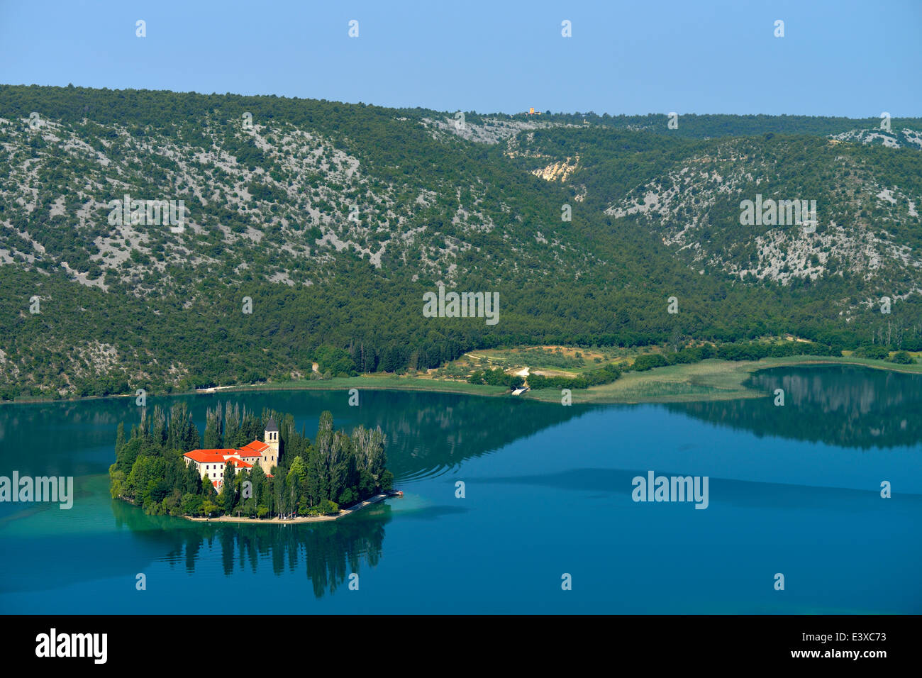 Roman Catholic Franciscan monastery Visovac, Krka National Park ...