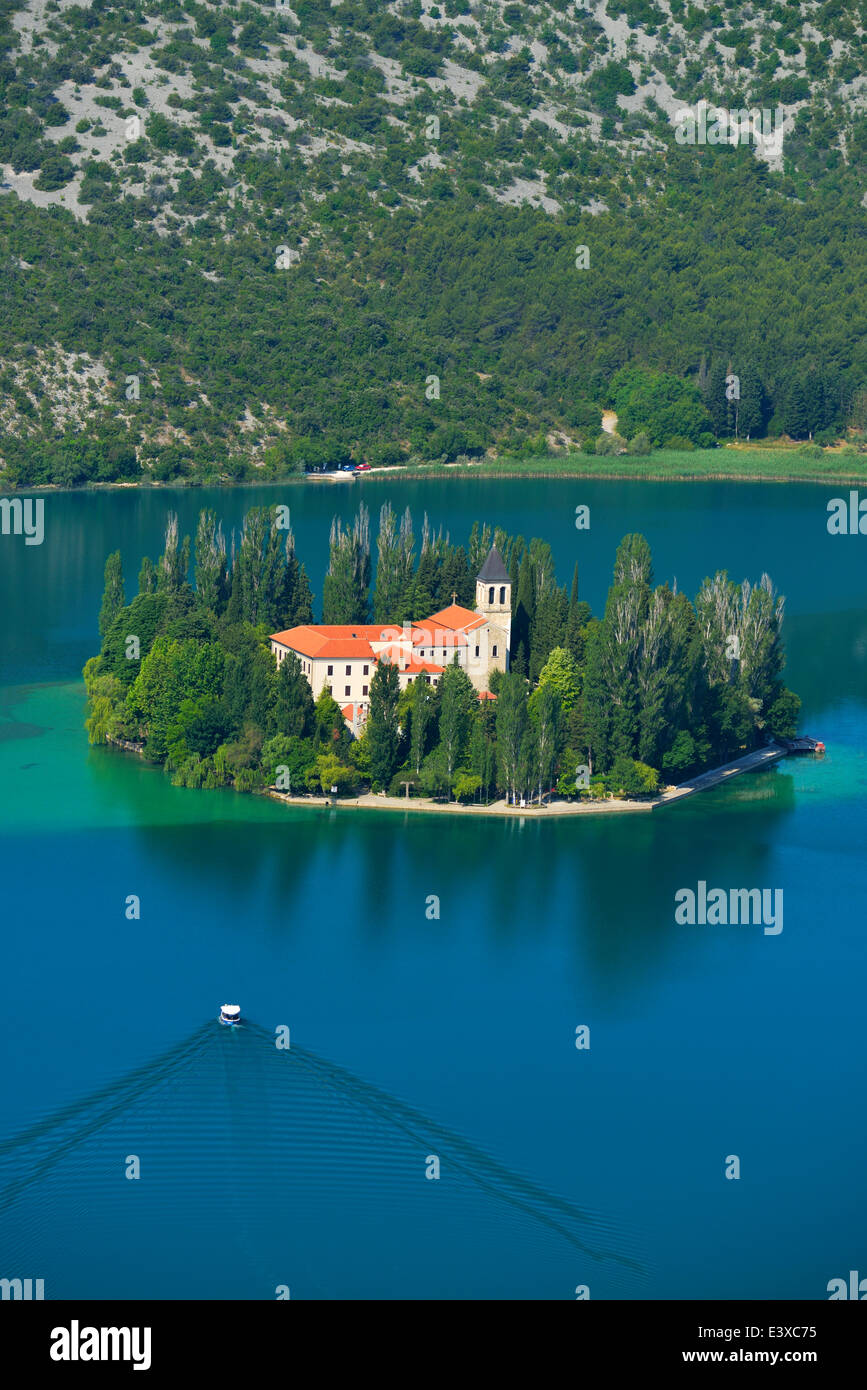 Roman Catholic Franciscan monastery Visovac, Krka National Park ...