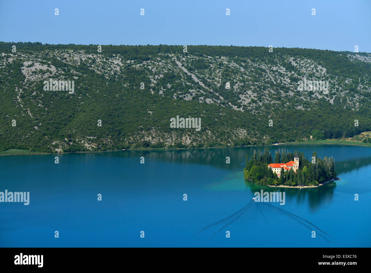 Roman Catholic Franciscan monastery Visovac, Krka National Park ...