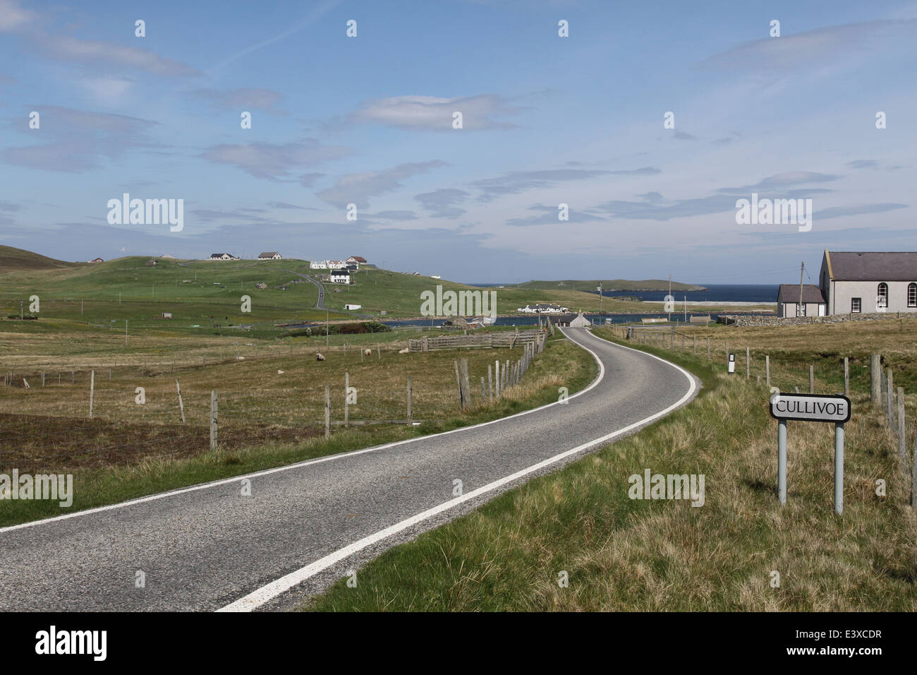 village of Cullivoe Yell Shetland Scotland June 2014 Stock Photo - Alamy
