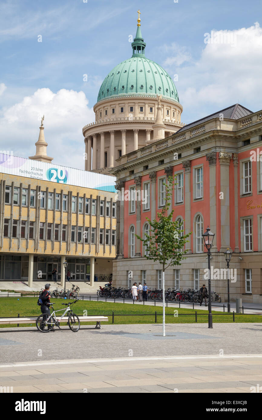 varying architectural styles, State Parliament, Nikolaikirche and ...