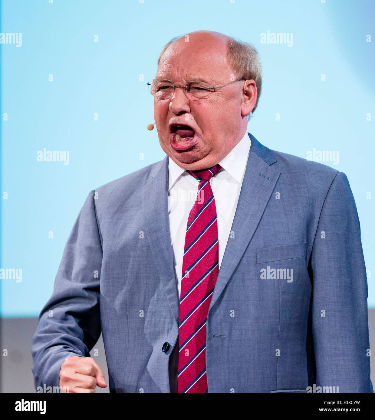 German actor, director, and comedian Hans-Joachim Heist performs his ...