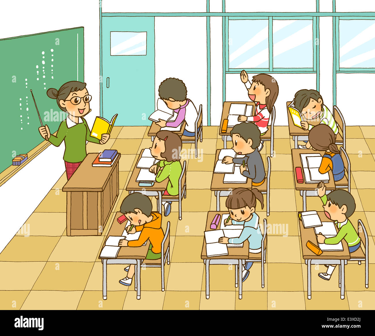 Japanese school children line hi-res stock photography and images - Alamy