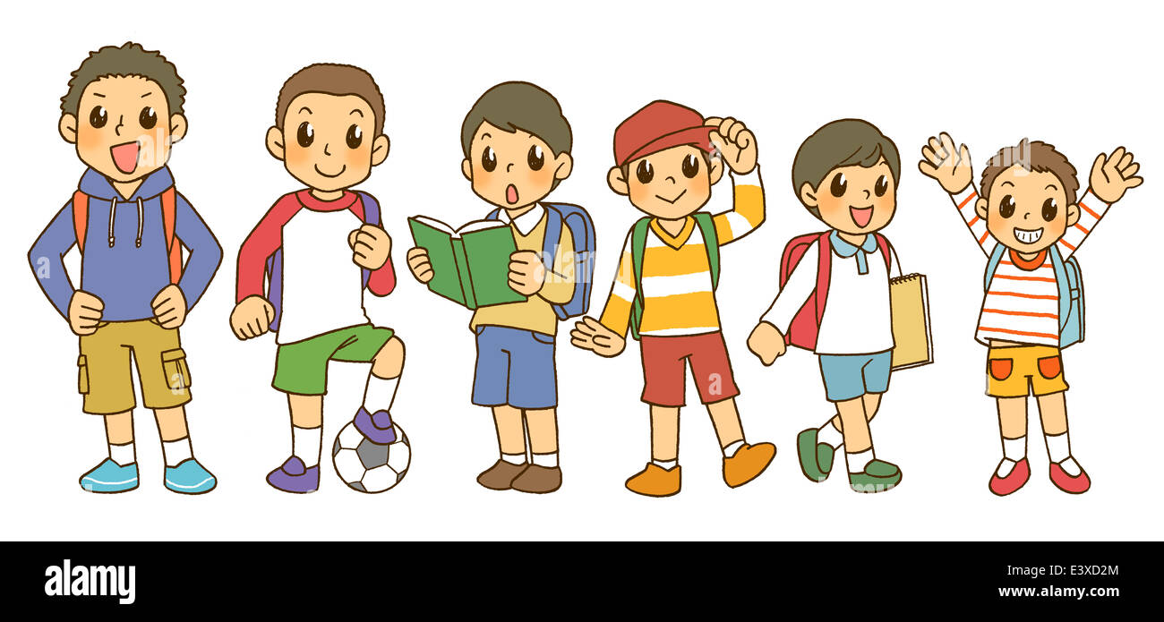 School children first grade Cut Out Stock Images & Pictures - Alamy