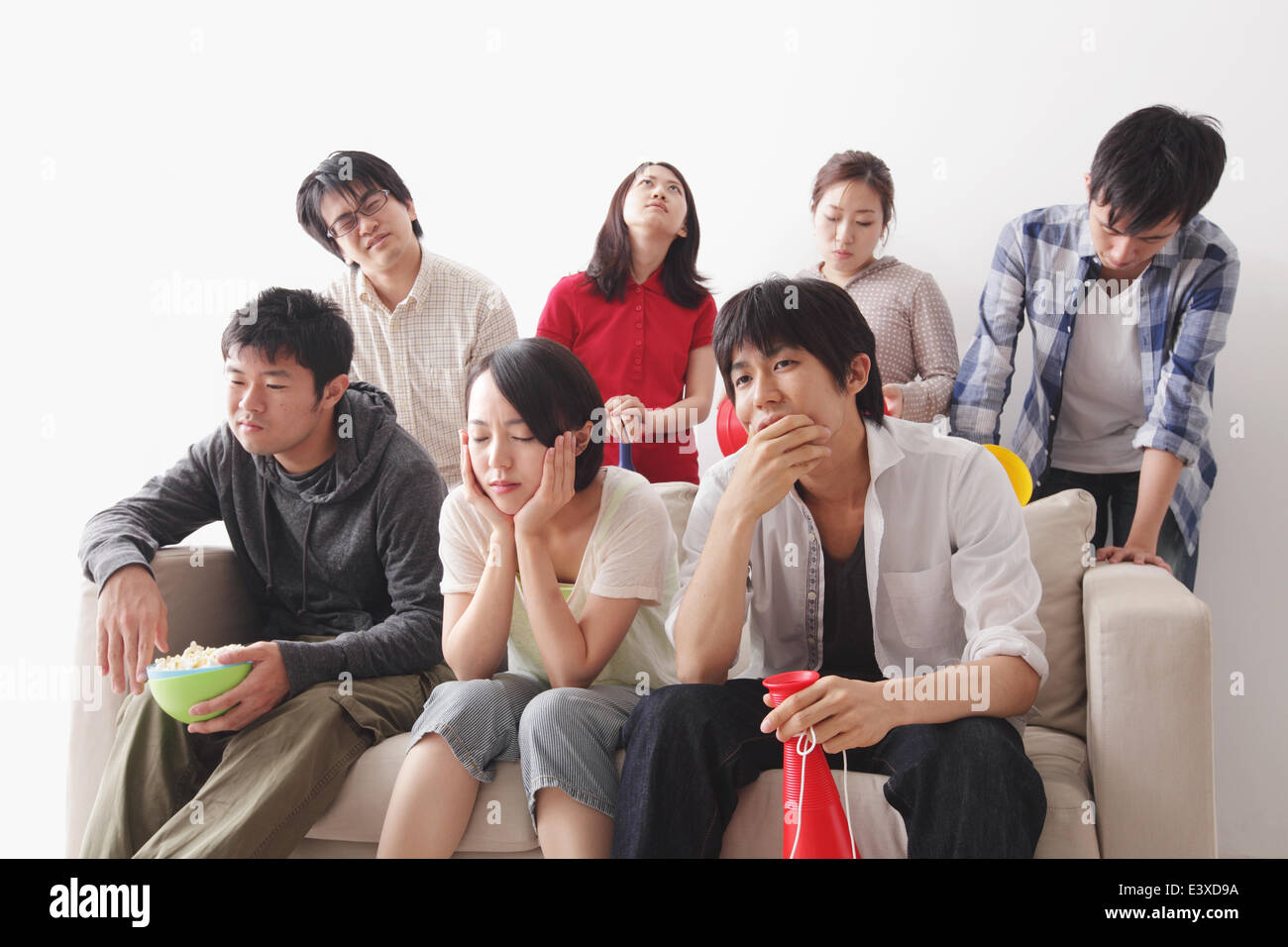 Japanese supporters cheering Stock Photo - Alamy