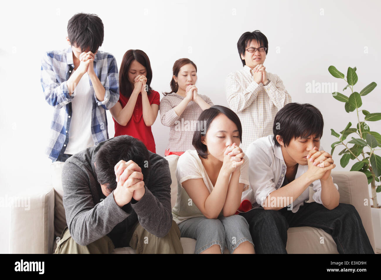 Japanese supporters cheering Stock Photo - Alamy