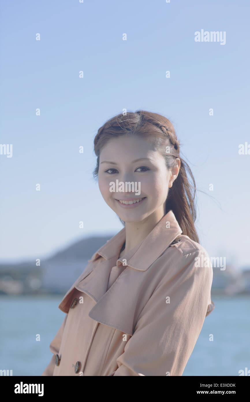 Portrait of Japanese woman smiling Stock Photo - Alamy