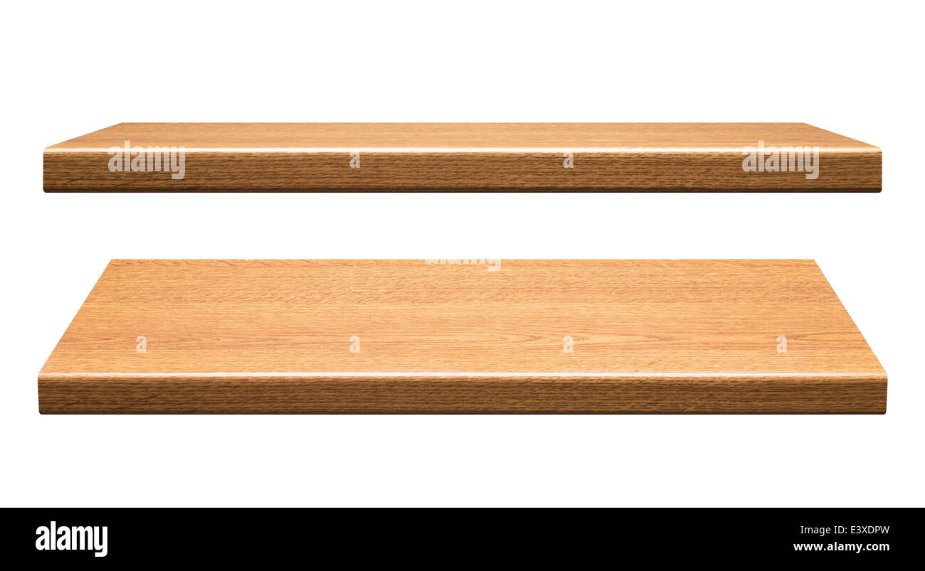Rough wooden shelves Cut Out Stock Images & Pictures - Alamy