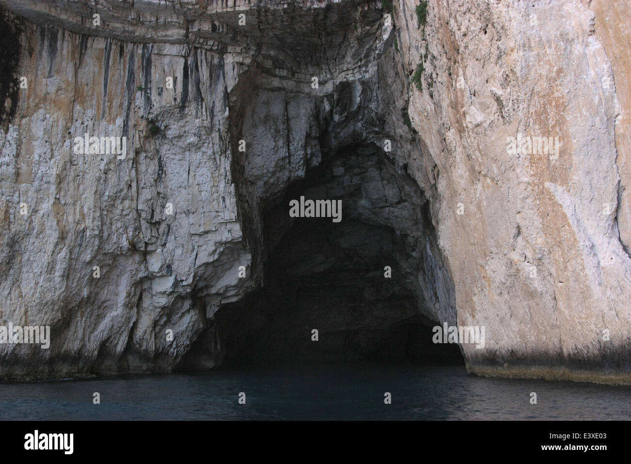 Grotto in Greece Stock Photo - Alamy