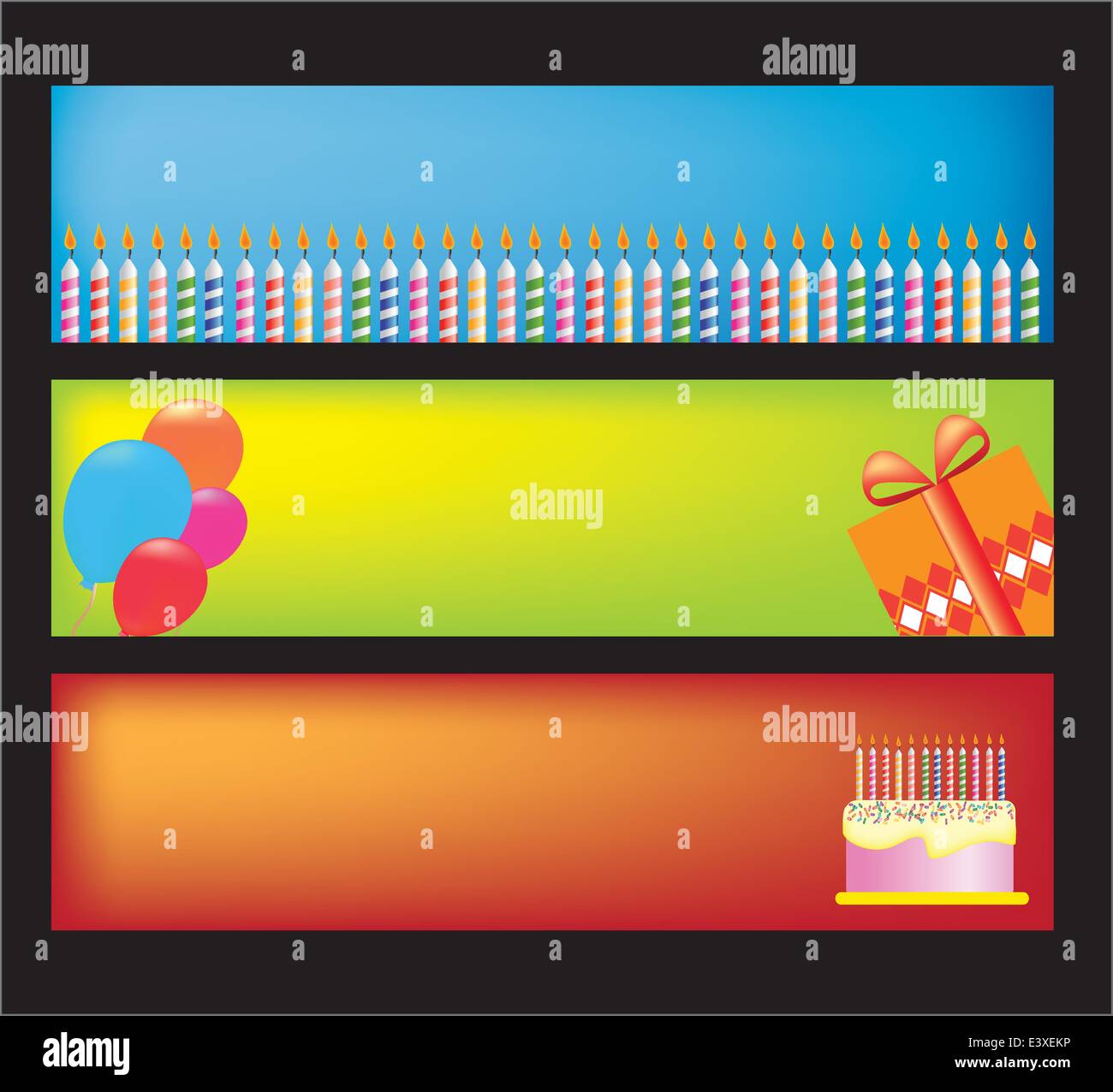 Website banners with space left for message Stock Vector Image & Art ...