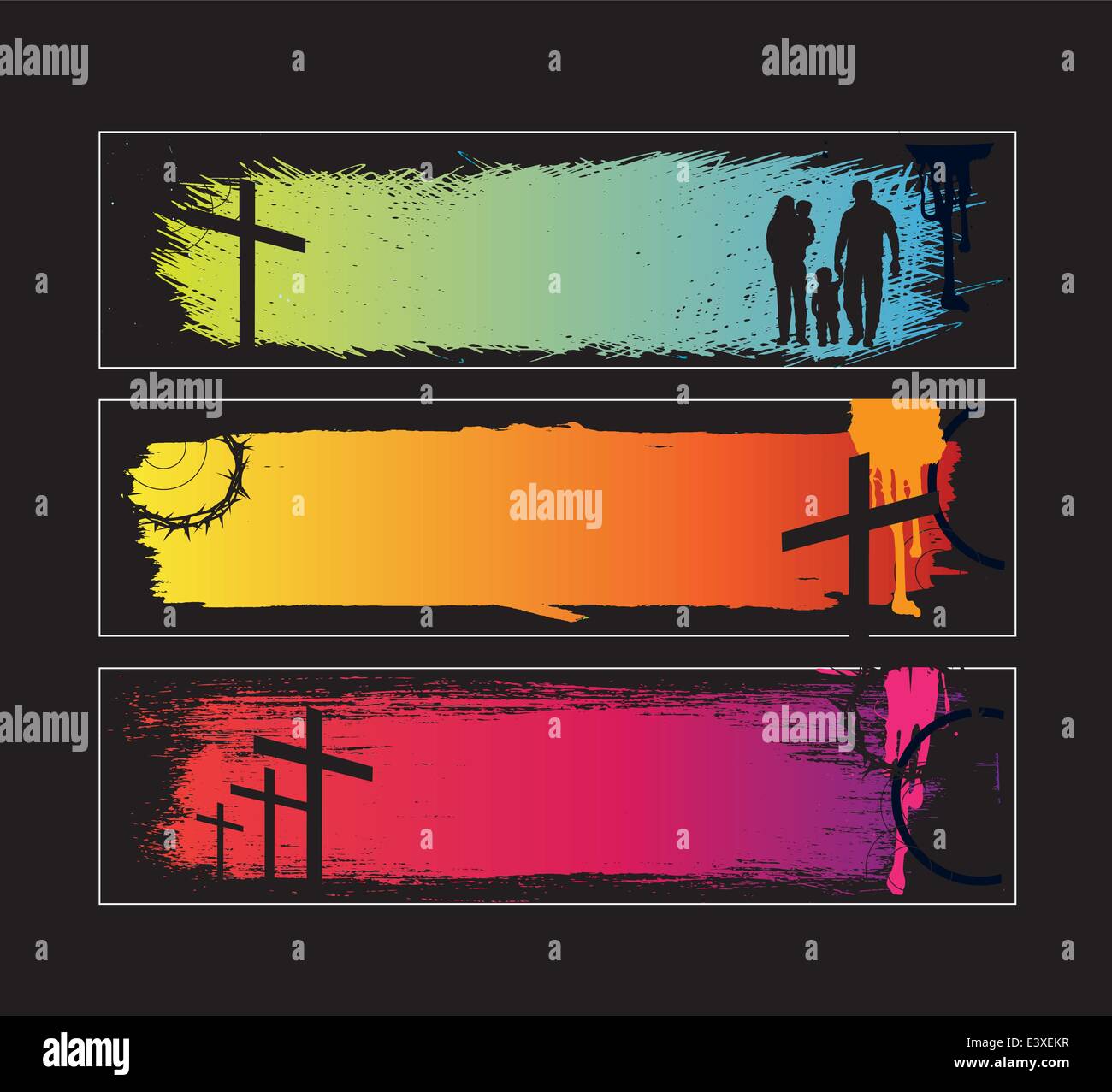 Website banners with space left for message Stock Vector Image & Art ...