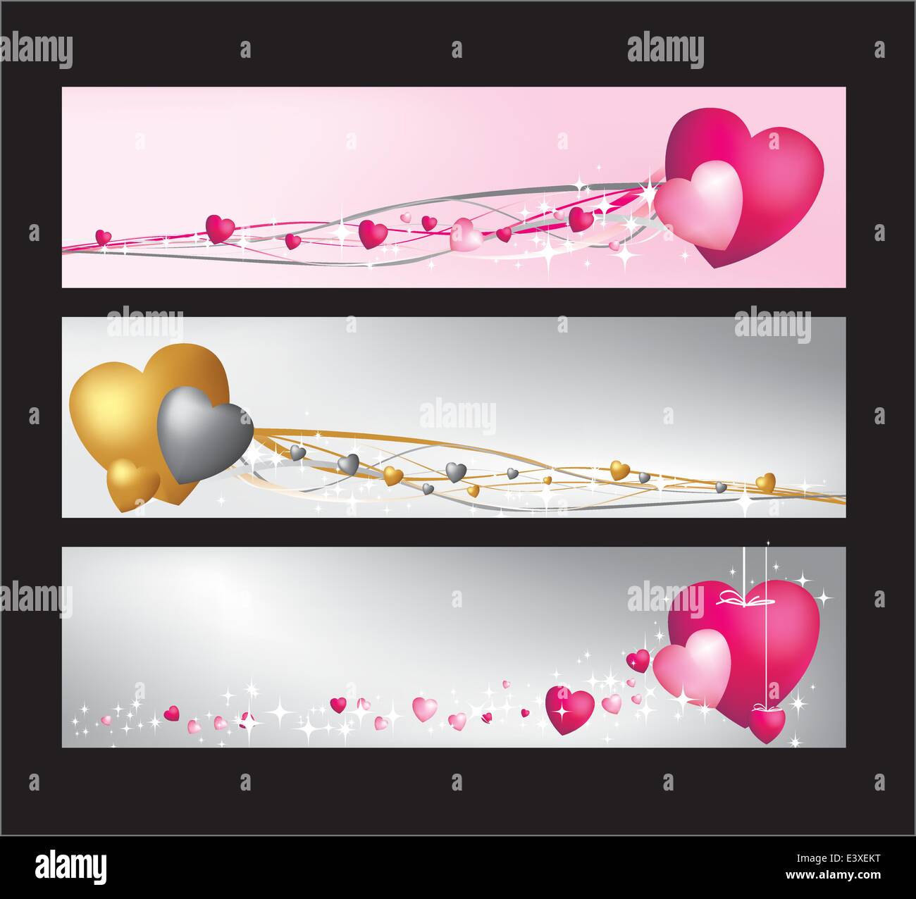 Website banners with space left for message Stock Vector Image & Art ...