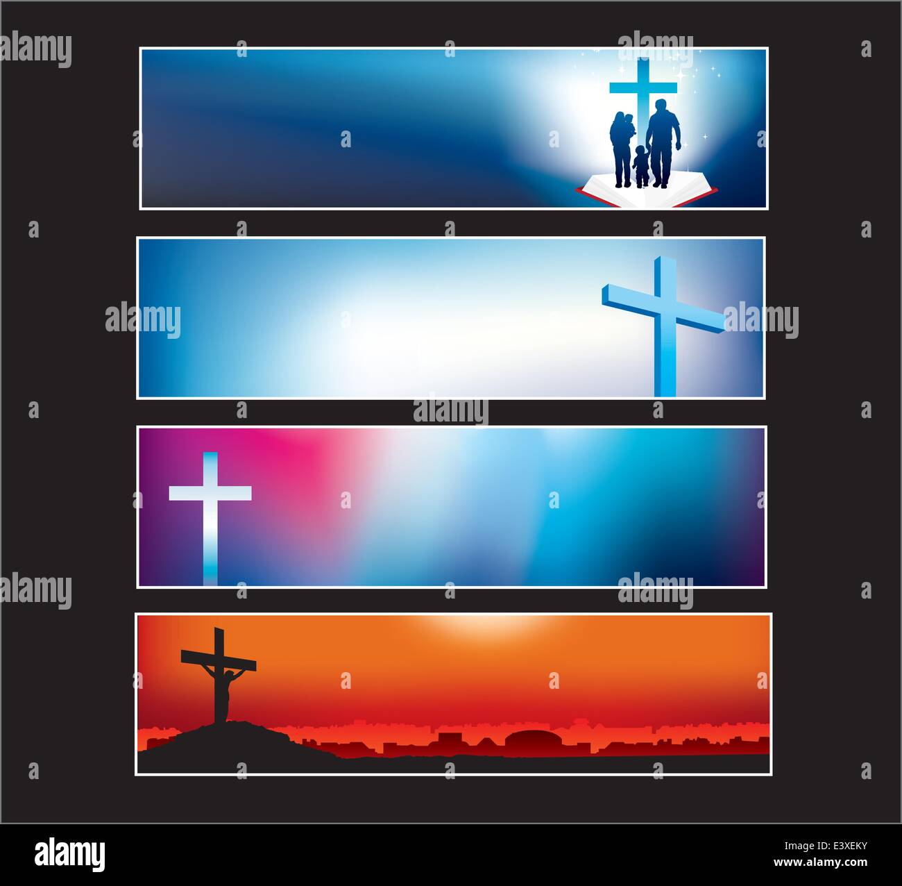 Website banners with space left for message Stock Vector Image & Art ...