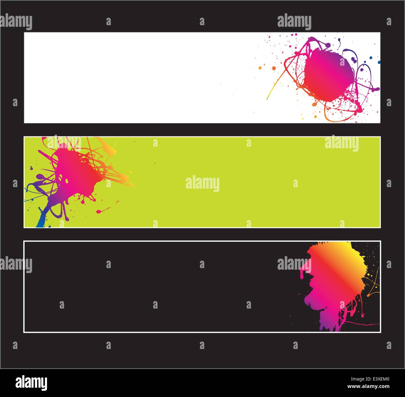 Website banners with space left for message Stock Vector Image & Art ...