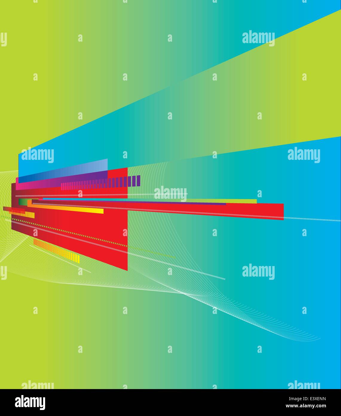 perspective coloured background background mainly blue and green Stock ...