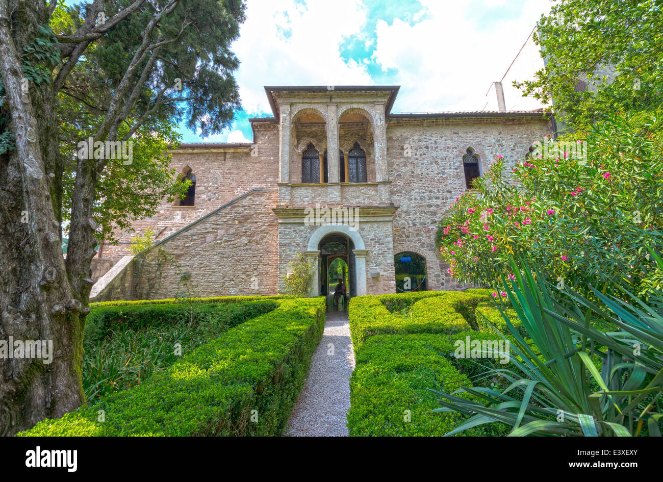 Petrarch's country home in the town of Arquà Petrarca in the Veneto ...