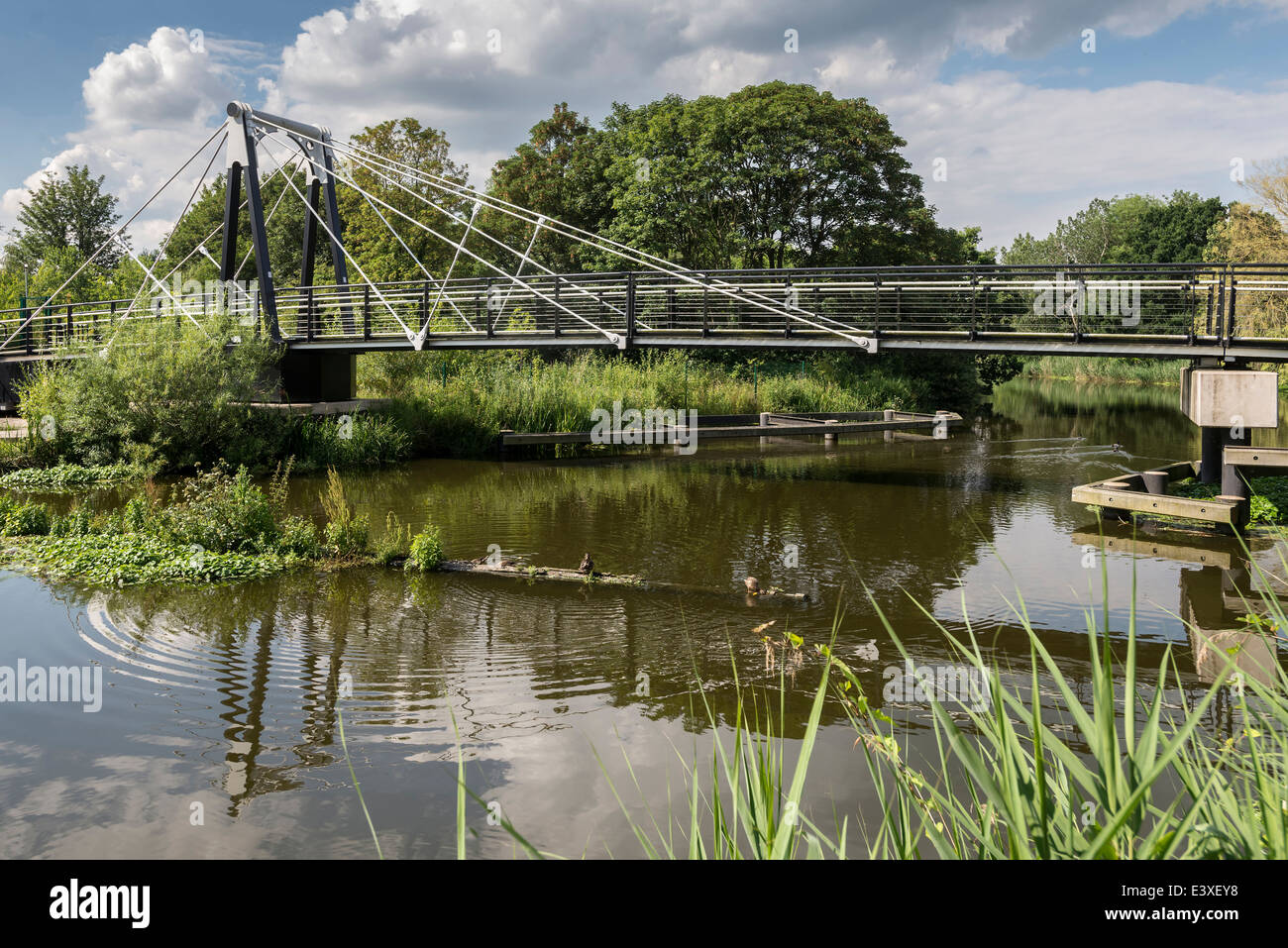 The new Riversdale Swing Bridge on the Weaver Navigation at Northwich ...