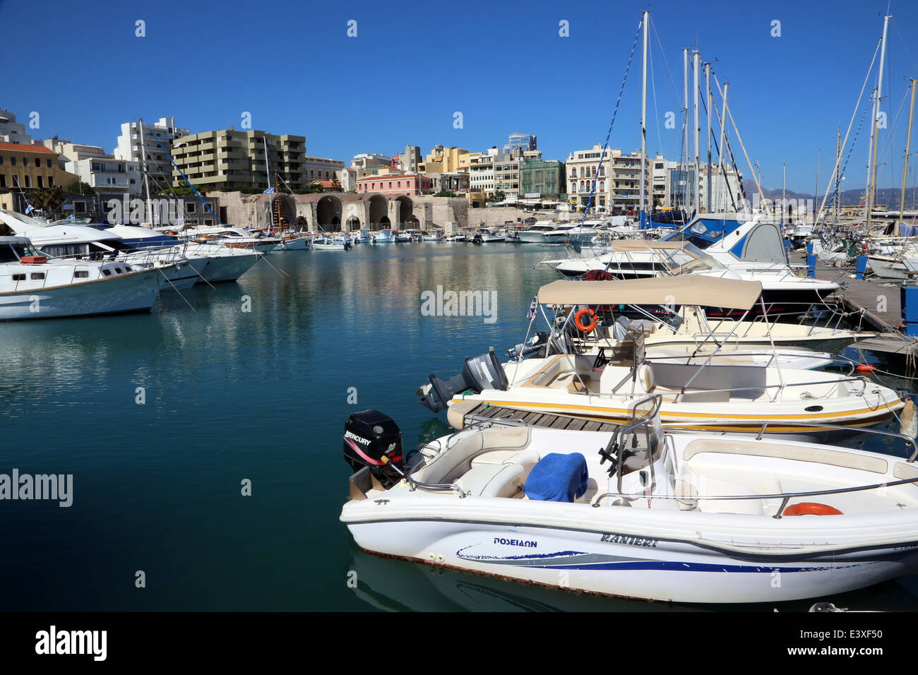 Greece, Crete, Heraklion port Stock Photo - Alamy