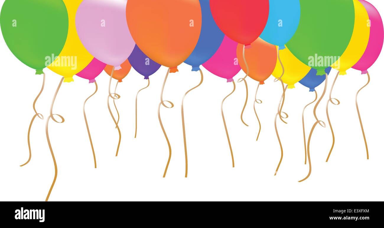set of balloons rising up to the ceiling Stock Vector Image & Art - Alamy