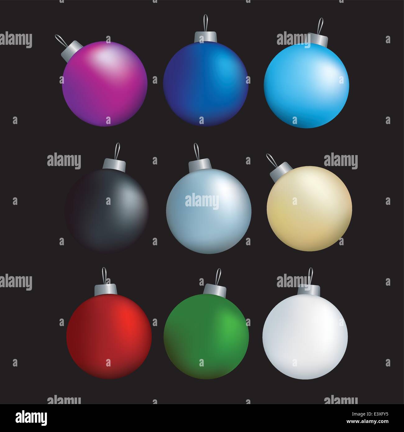 Gold coloured decorations Stock Vector Images - Alamy