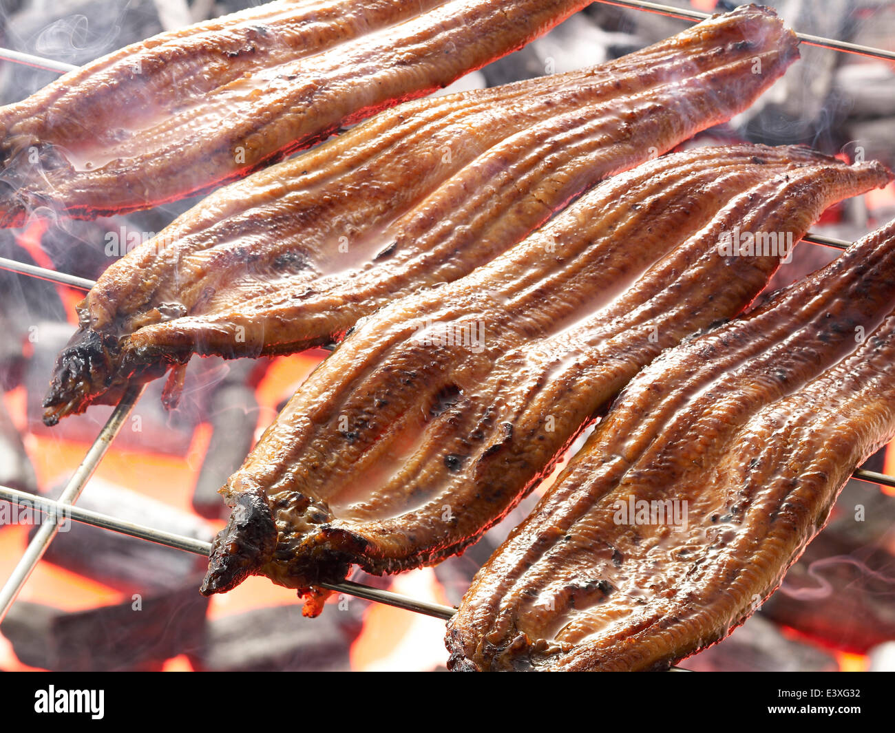 Charcoal grill of eel hi-res stock photography and images - Alamy