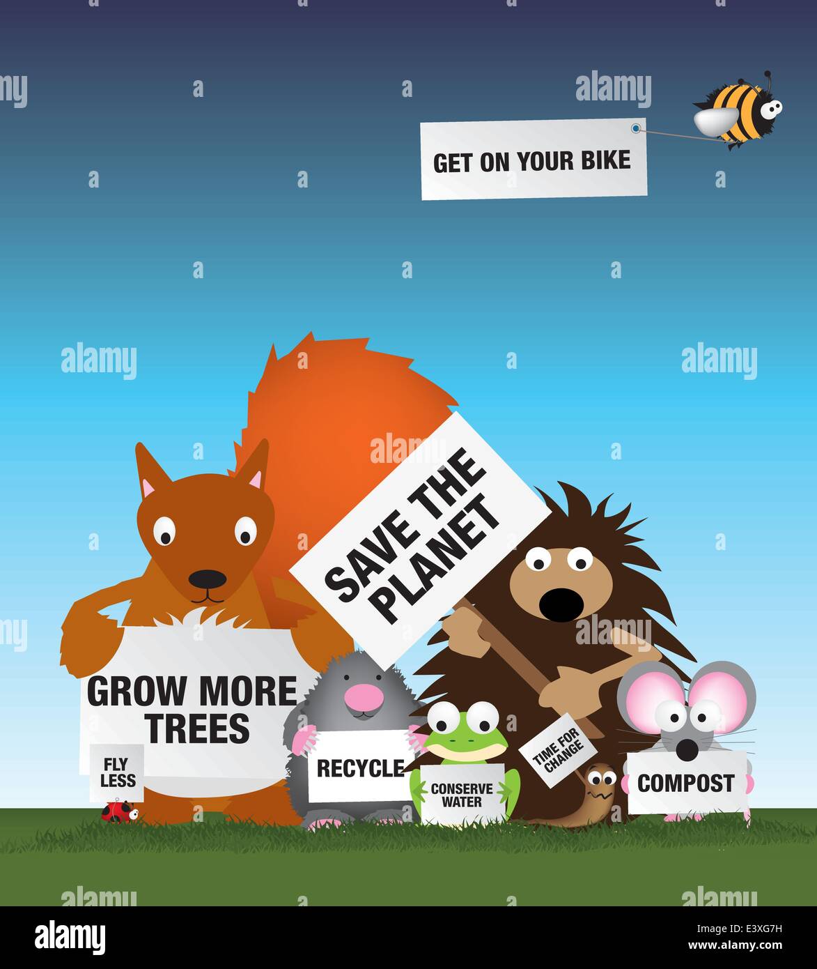 Save the hedgehog Stock Vector Images - Alamy