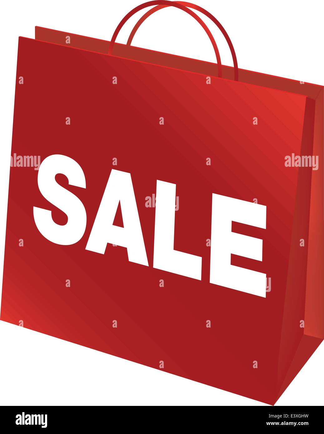 illustration of a bright red sale bag Stock Vector Image & Art - Alamy