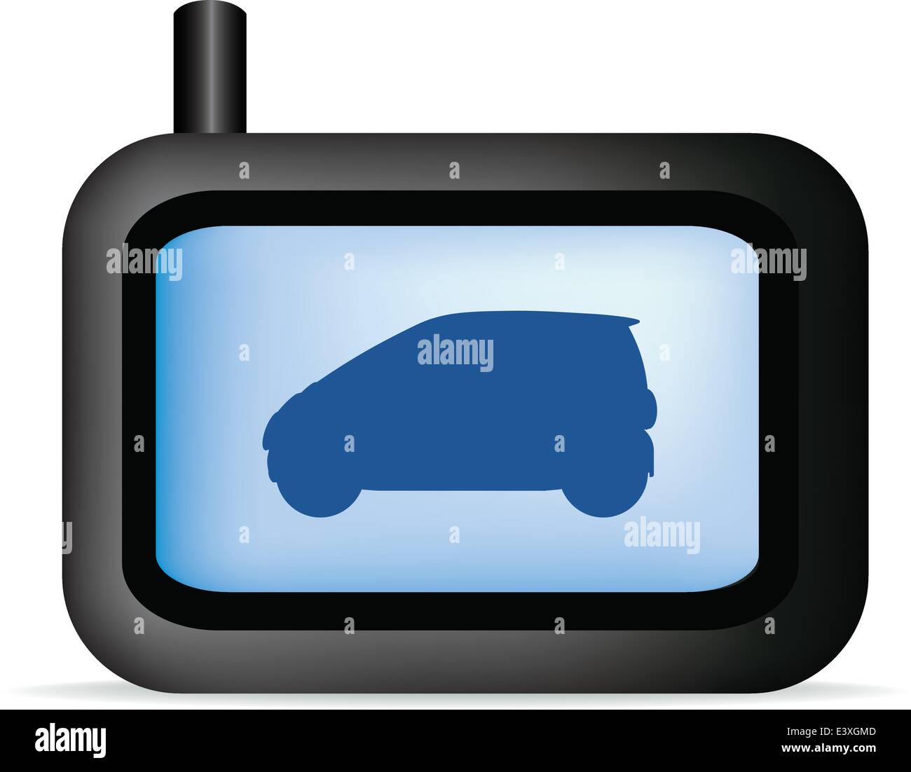Sat nav and car Stock Vector Images - Alamy