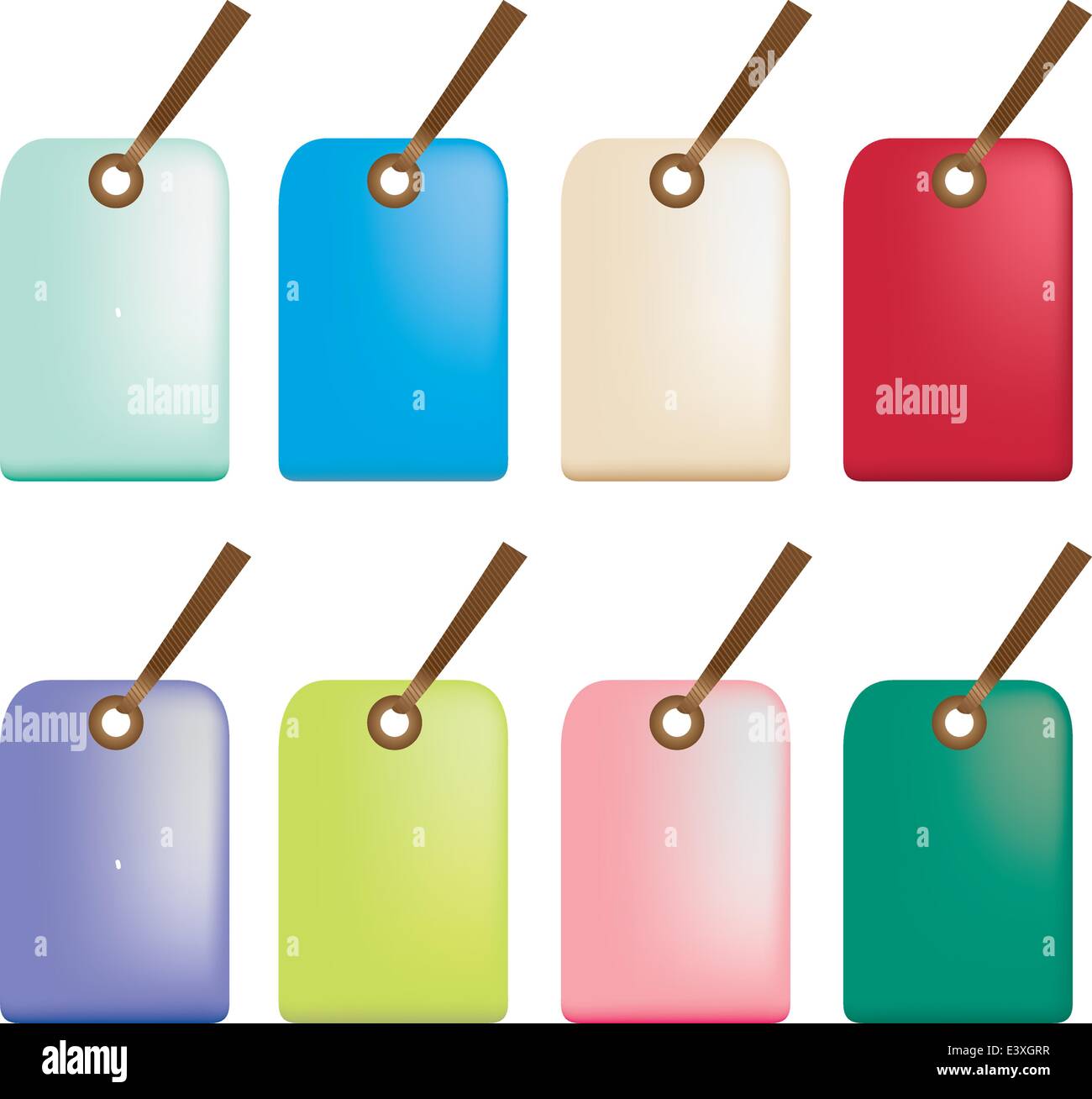 set of coloured blank labels with copy space Stock Vector Image & Art ...