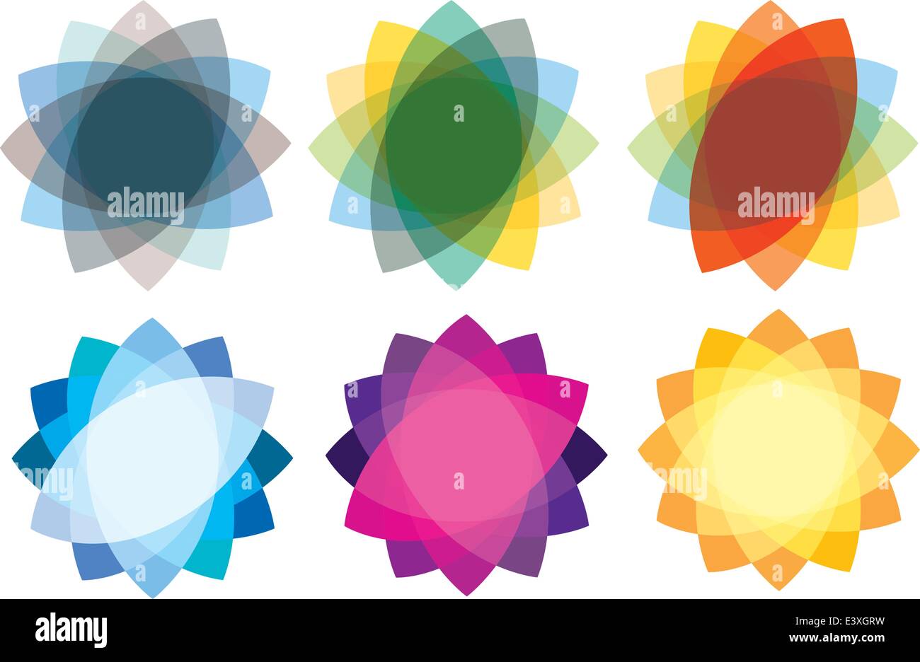 illustrations of colour logo marks and symbols Stock Vector Image & Art ...