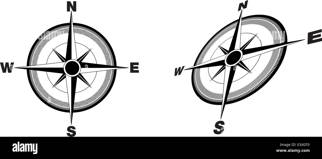 Compass Stock Vector Images - Alamy