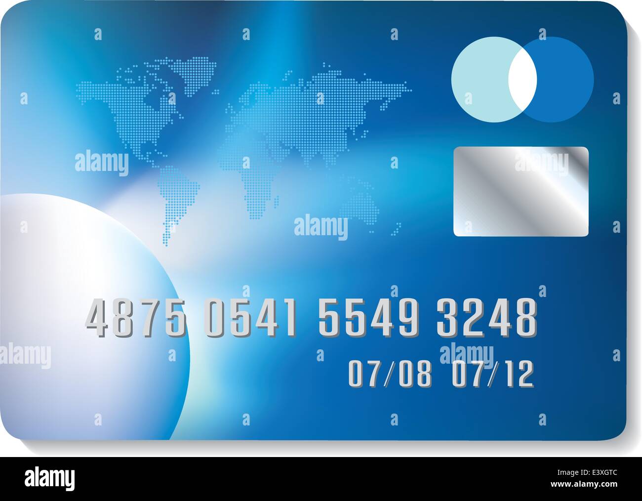 Generic credit card design, highly detailed vector file Stock Vector ...
