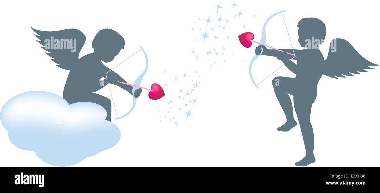 Cupids arrows vector vectors hi-res stock photography and images - Alamy