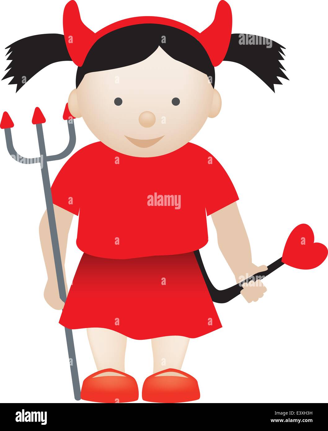 Dressed up as devil Stock Vector Images - Alamy