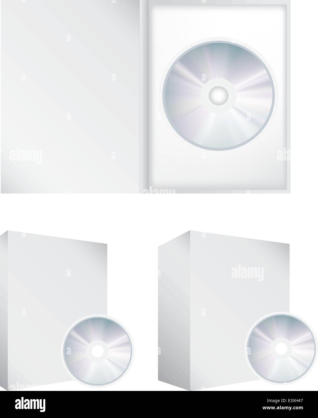 blank set of dvd visuals illustration vector Stock Vector Image & Art ...
