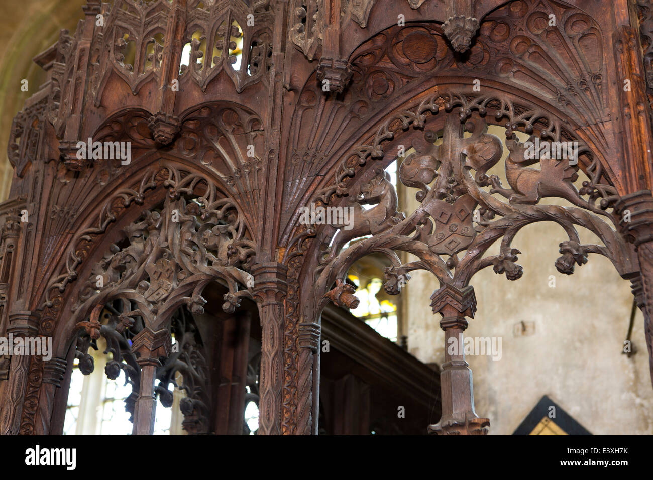UK England, Suffolk, Lavenham, Parish Church, Thomas Spourne Parclose ...