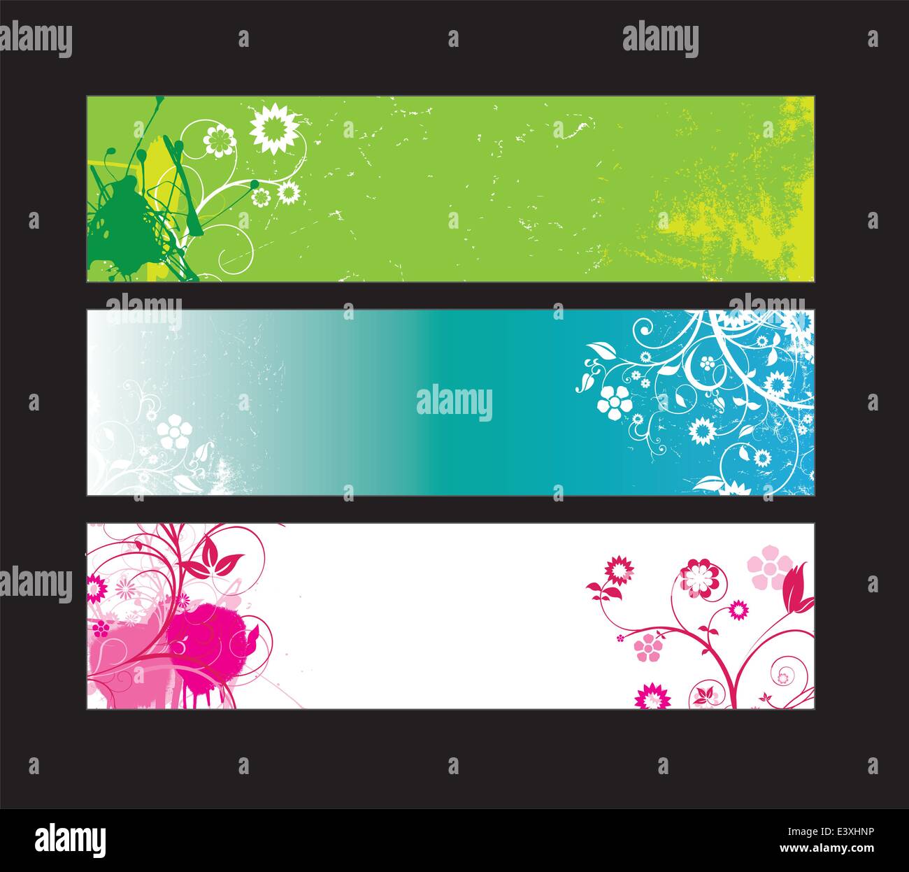 Website banners with space left for message Stock Vector Image & Art ...