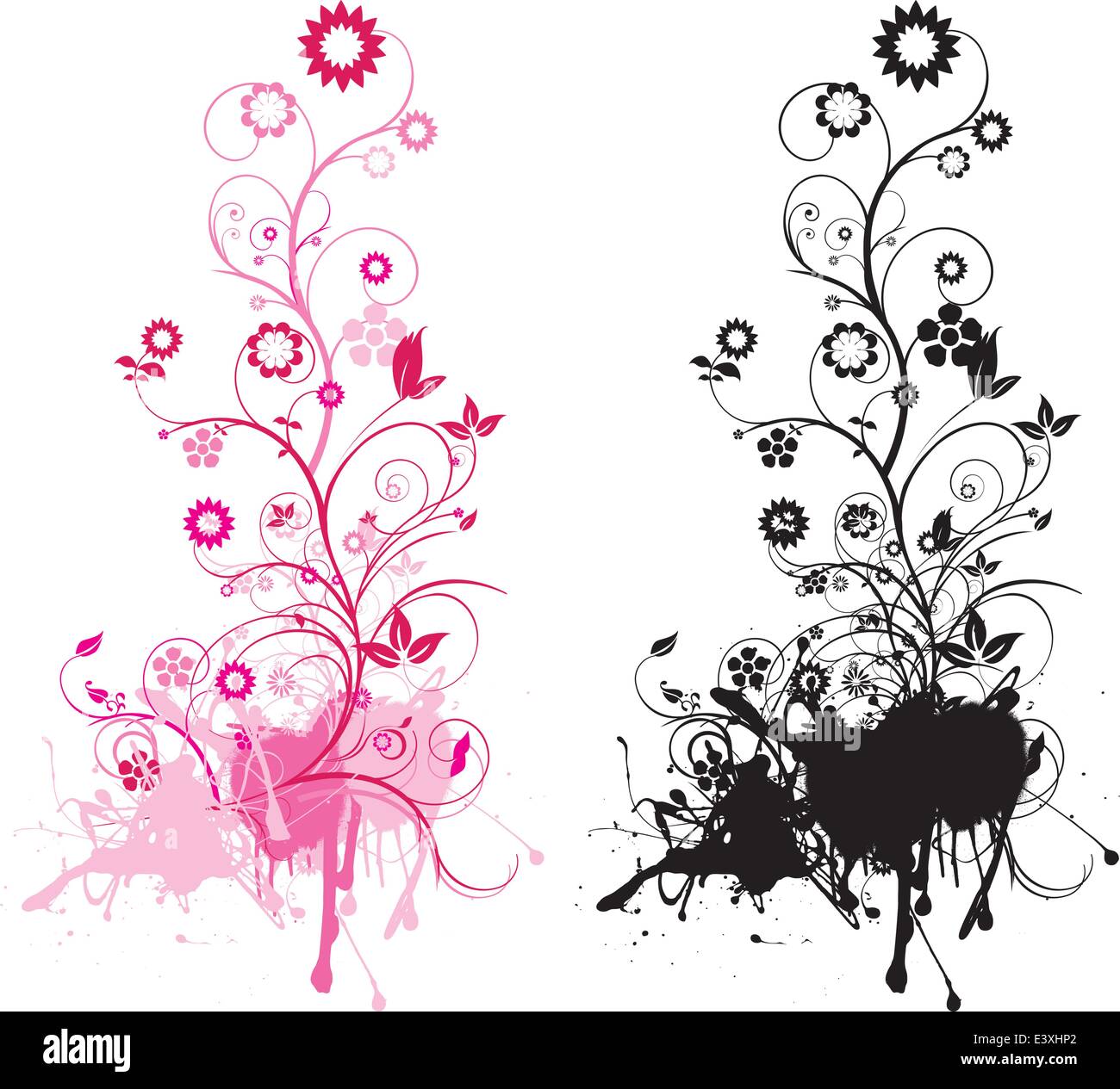 Intricate black swirls Cut Out Stock Images & Pictures - Alamy